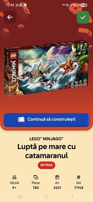 Lego ninjago 2 seturi Iasi • OLX.ro