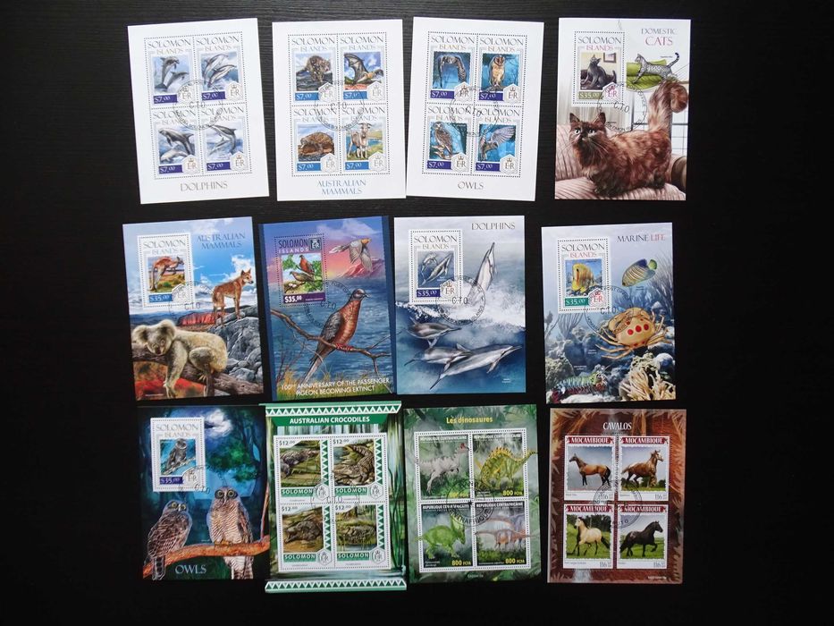 50 colite stampilate , timbre tematice Fauna/Animale (Lot 3016 ...