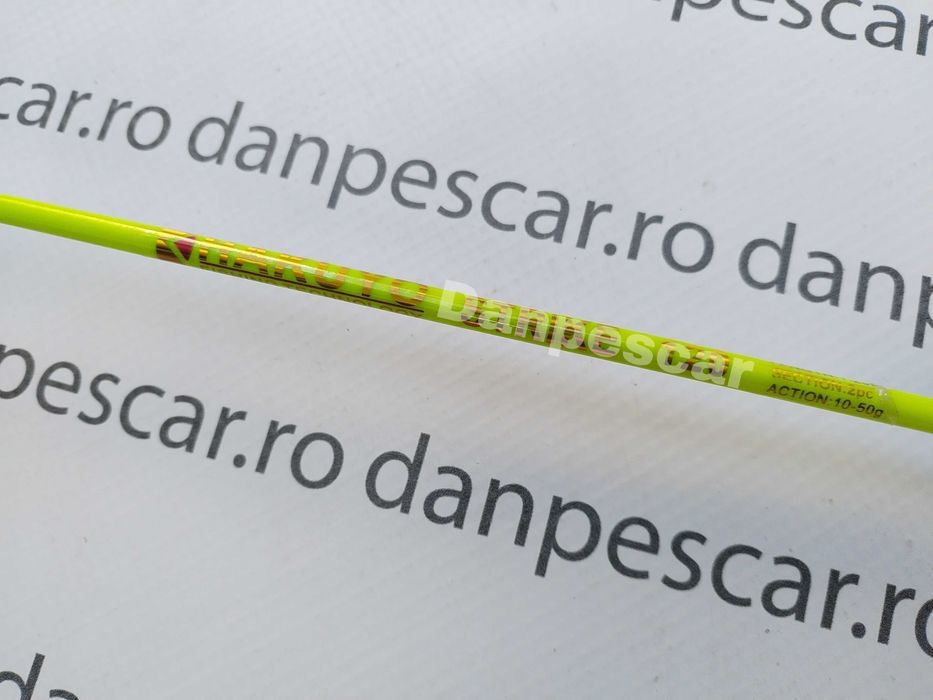 Lanseta pescuit la copca Hakuyo fibra plina cu mufare metalica 1,20m ...
