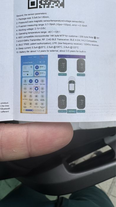 TPMS Bluetooth система за налягане на мото гуми Работи с блутот гр. Хасково Дружба 1 • OLX.bg
