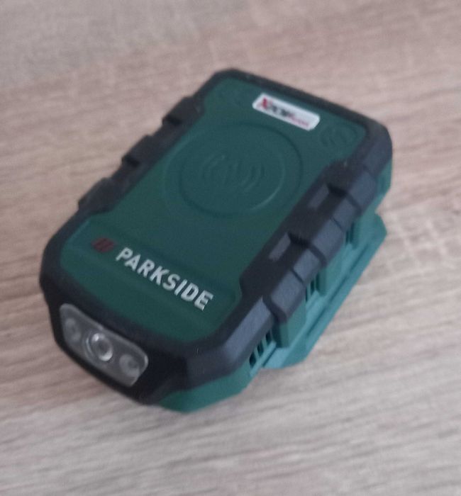 Parkside адаптер за батерия 20V (безжично зареждане,USB-A,USB-C,лампа ...