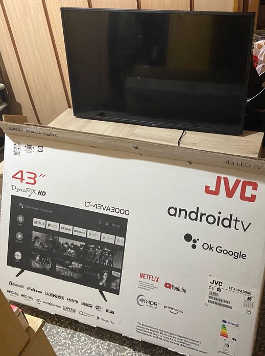 Смарт телевизор JVC 43’’ гр. Сливен Ново село • OLX.bg