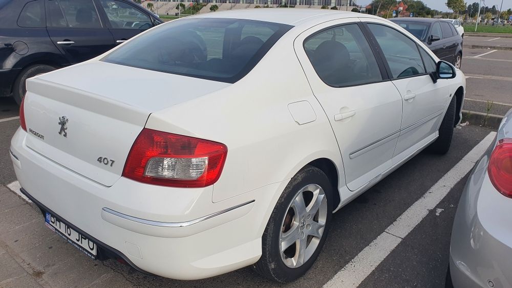 Peugeot 407 1.6HDI alb 2010 inmatriculat Oradea • OLX.ro