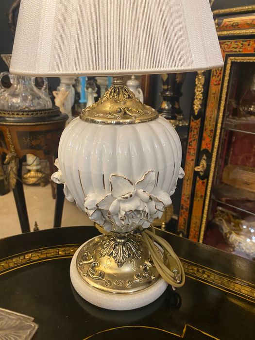 Set veioze din portelan/bronz/marmura Rasnov • OLX.ro