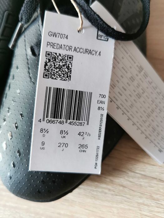 Adidas Обувки за футбол (за зала) Predator Accuracy.4 Indoor Черен гр ...