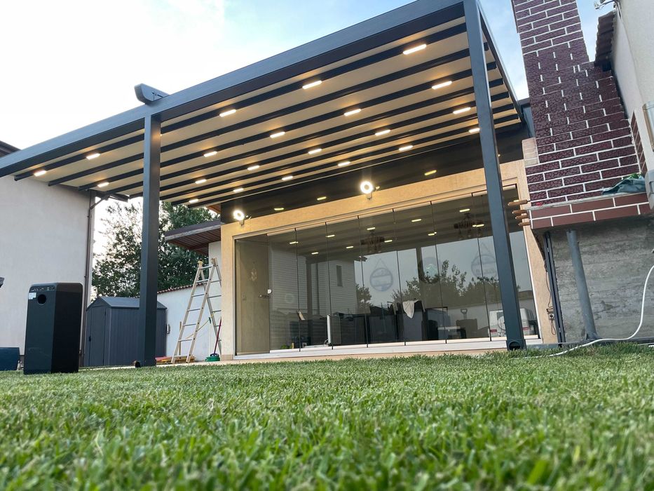 Pergolă terasă retractabilă, marciza, pergole, la preţ de producător ...