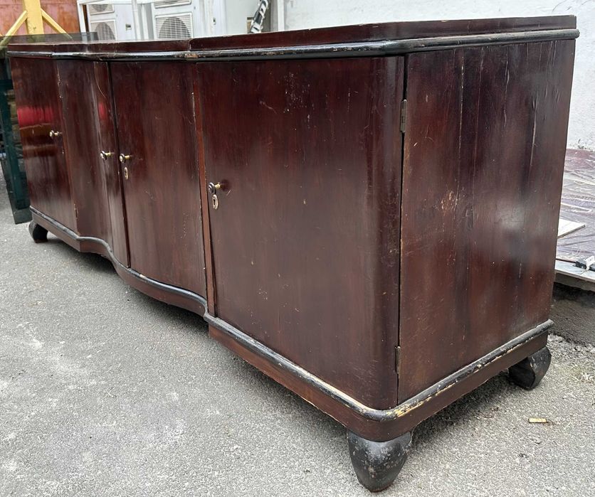 Servanta vintage cu 3 usi; Bufet din lemn cu rafturi Bucuresti Sectorul ...