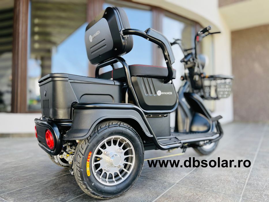 Scuter 650W 3 roti Tricicleta Electrica cu 2 Locuri Baterie 20Ah ‼️ ...