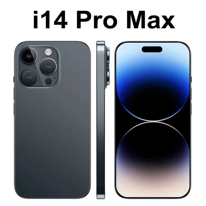 Smart phone i14 Pro Max 16GB+1TB 6.8 инча смарт телефон 7800mAh гр ...