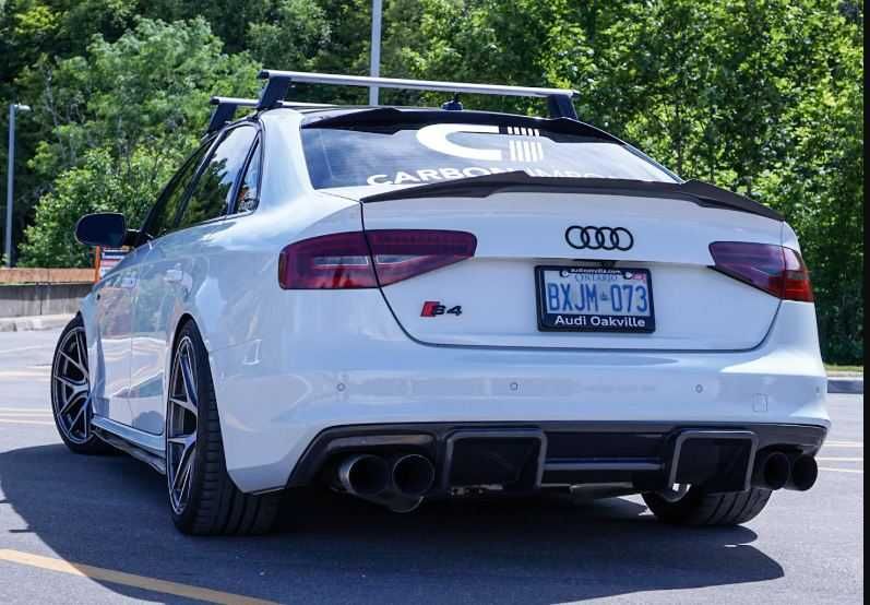 Eleron lip codita spoiler luneta Audi A4 B8 8.5 model RS vopsit negru ...