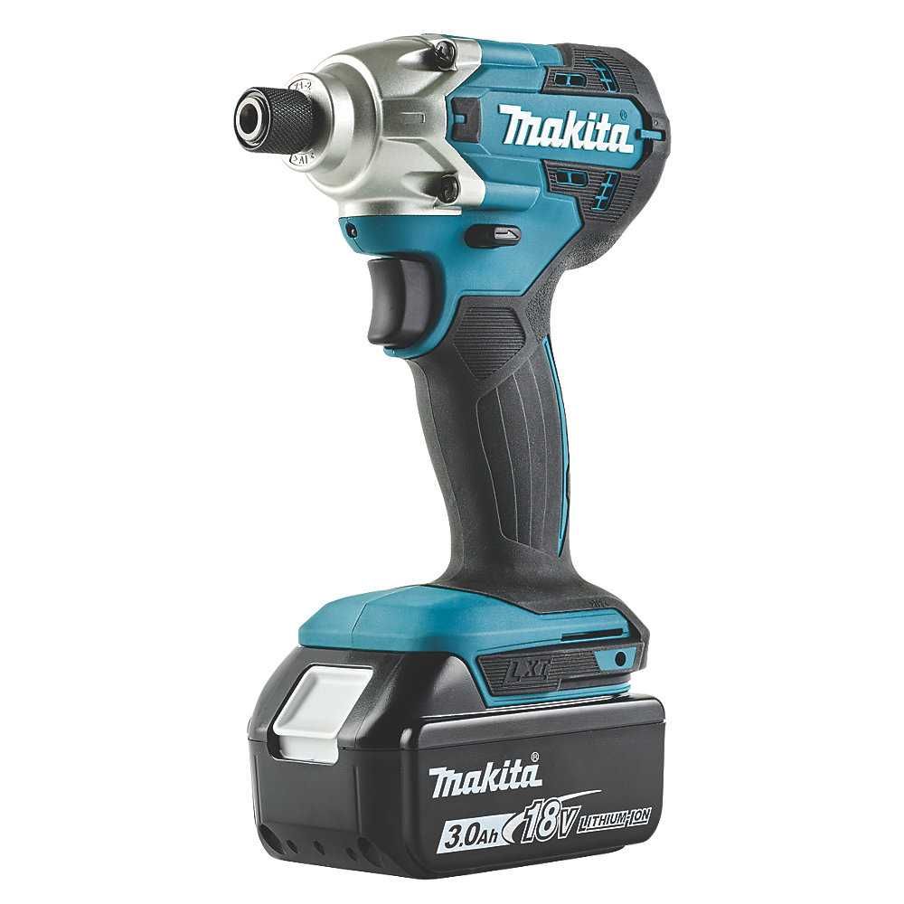 Makita Макита Акумулаторен Винтоверт+ Импакт 18V Батерии Зарядно Куфар ...