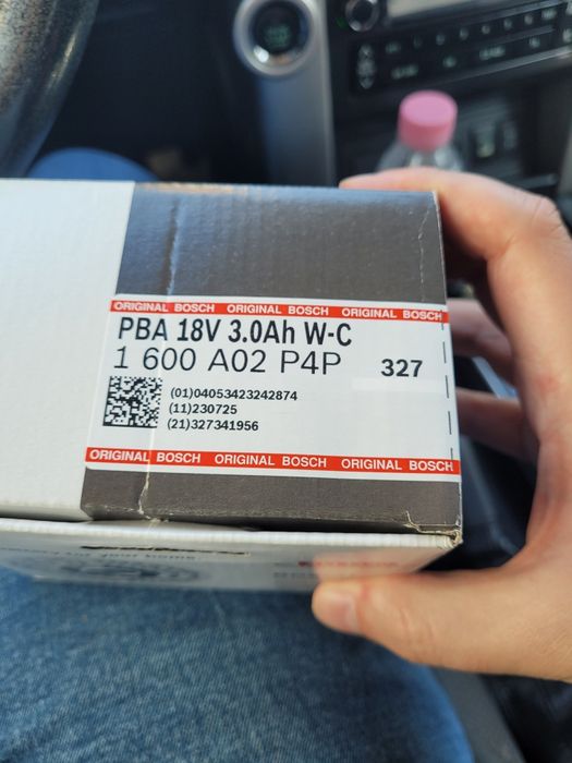 Батерия Bosch PBA 18v, 3Ah w-c оригинална нова неотваряна гр. София Красно село • OLX.bg