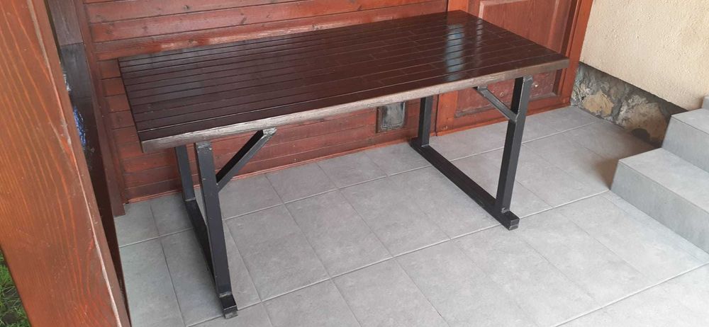 Masa gradina lemn masiv 170/80/80cm Iasi • OLX.ro