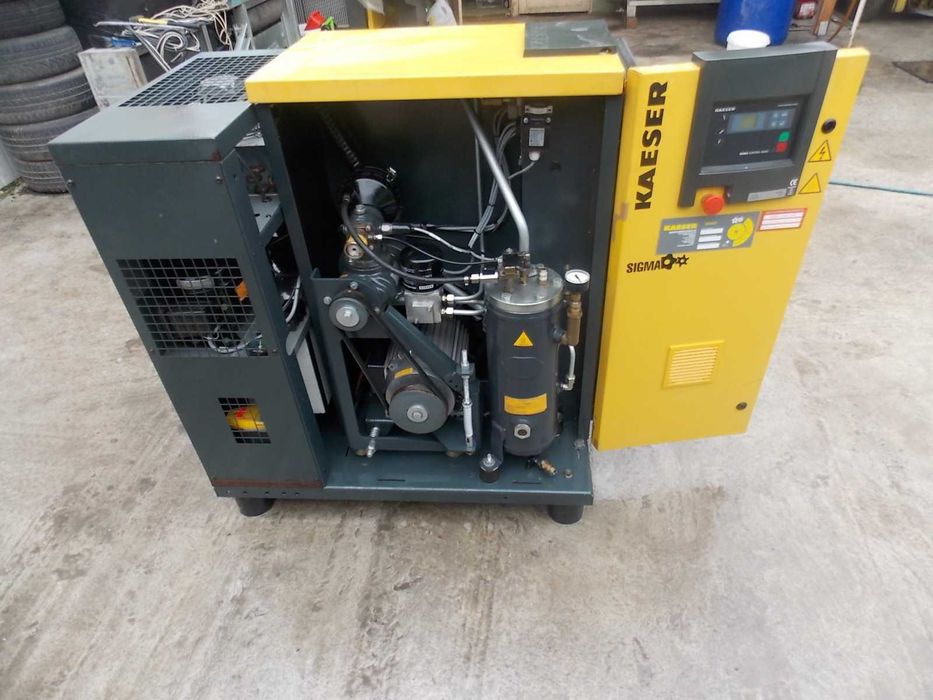 Compresor aer cu surub Kaeser SM 12 T cu uscator incorporat Kaeser ABT ...