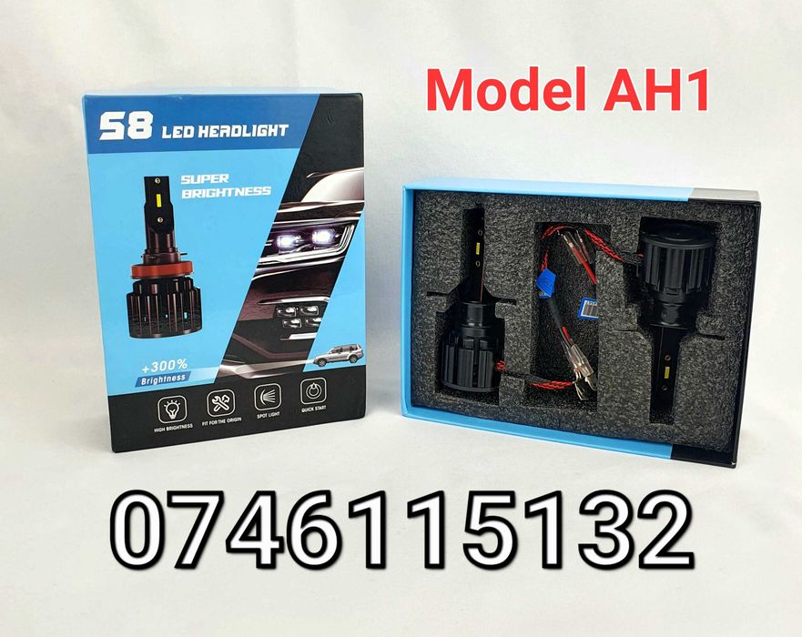 Faza Lunga-Scurta-BEC LED H1-MULTIMARCA-20000Lm-6500K-Aluminiu-110W-HQ Targu-Mures • OLX.ro