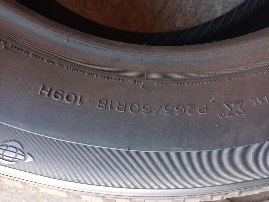 2 anvelope AllSeason NOI Michelin 265/60 R18 dot 4219 Bacau • OLX.ro