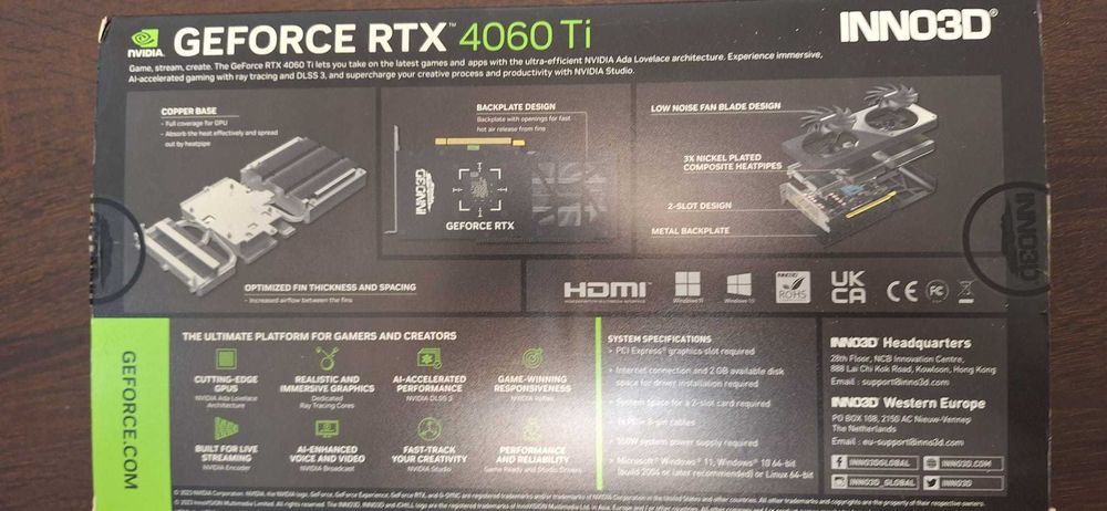 Placa video INNO3D GeForce RTX 4060 Ti, 8GB GDDR6, 128-bit Bucuresti Sectorul 6 • OLX.ro