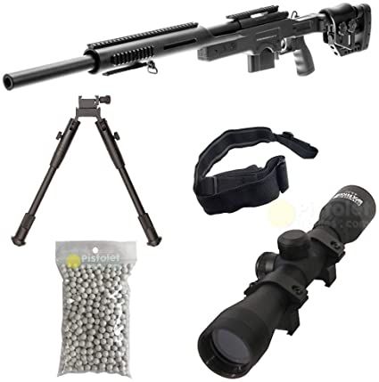 Pusca/AWP/Sniper (CU LUNETA INCLUSA SI BIPOD) Airsoft ARC Putere 6,2j ...