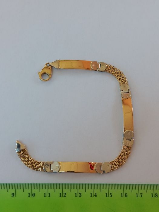 Bratara aur 18 K"Cartier"originala, numar unic serie 1050 AR (ekymv23 ...