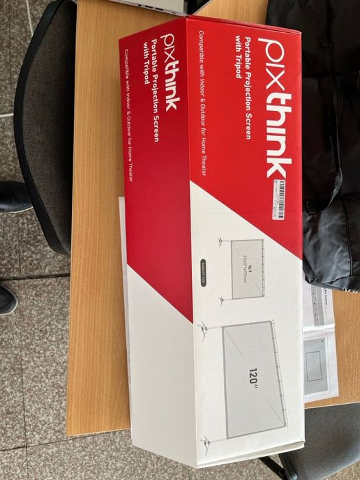 Ecran proiector cadru de aluminiu portabil geanta de transport inclusa ...