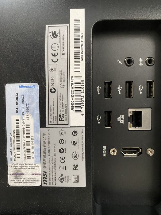 2 Bucati - MSI 20 Inch unitate incorporata in Monitor! Cu Touchscreen ...