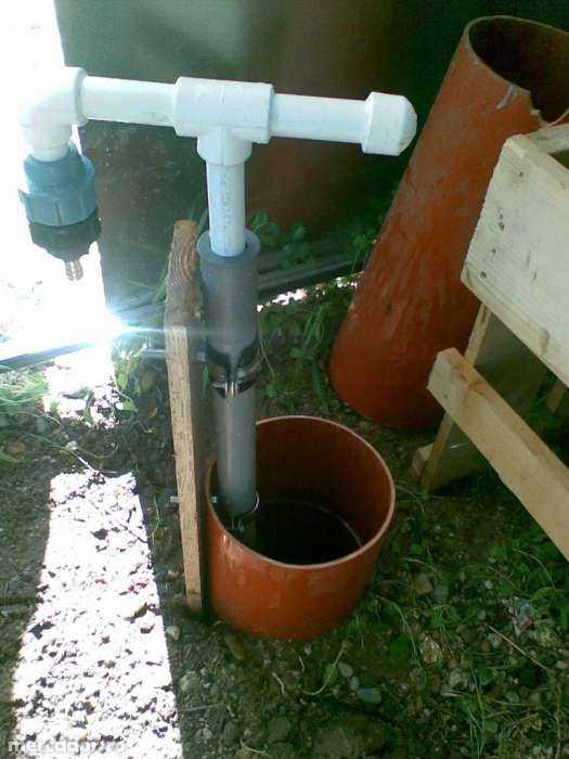 Pompa apa manuala pvc de adancime fantana udat irigat Bucuresti ...