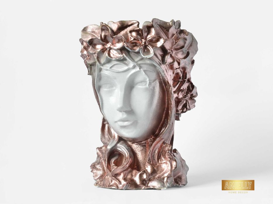 Декоративна ваза бюст / Подарък за жена / Модерна ваза за цветя гр ...