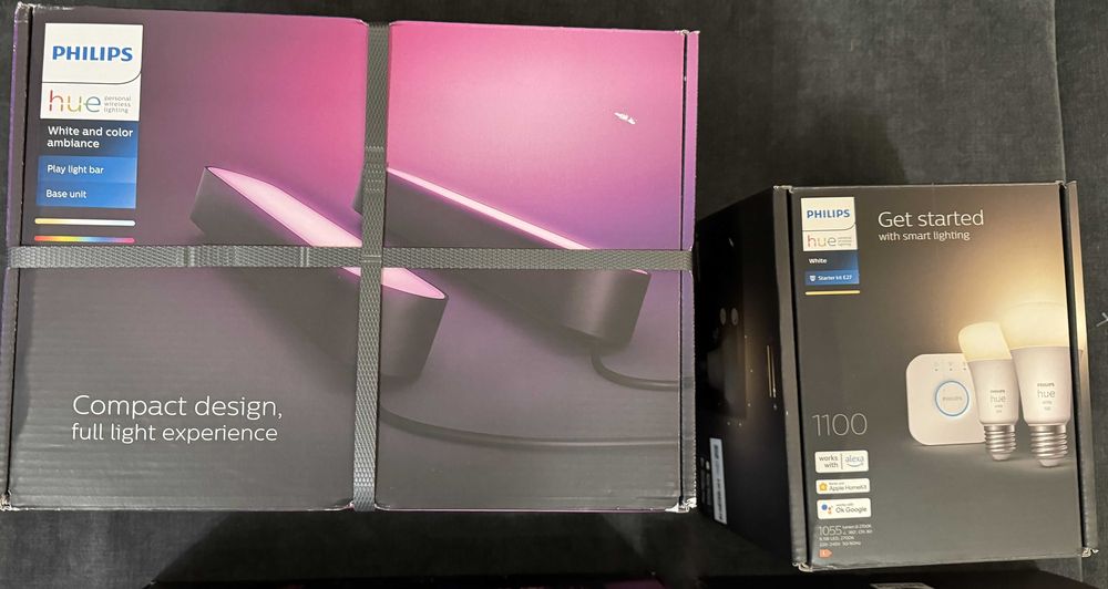 Чисто нови Philips Hue сетове, White & Color Ambient Play, Bridge v2 гр ...