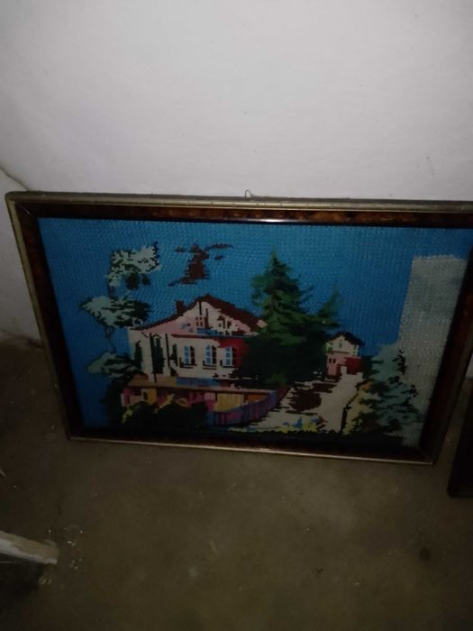 Tablouri cusute manual și carpete țesute la raboi Boldu • OLX.ro