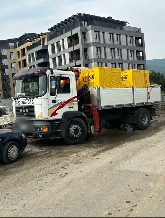 Транспортни услуги: камион със самосвал с кран гр. Костинброд • OLX.bg