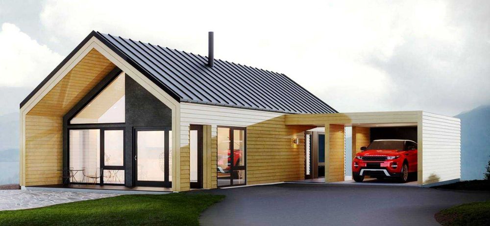 Kit casa lemn 98 mp Brasov • OLX.ro