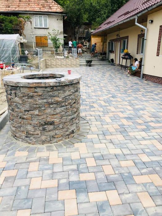 Pavaje Clasice, Pavele, Borduri, Rigole, Fire Pit, Montaj Vanzare ...