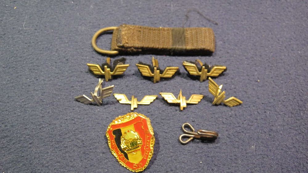 Insemne militare,CFR/Stema(cuc),copca/UM 01626 Aiud/1988-1989. Arad ...