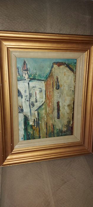 Tablou vechi,ulei,semnat,autor consacrat. Iasi • OLX.ro