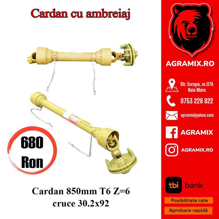 Cardane noi 650mm-1400mm pentru utilaje, Agramix Cluj-Napoca • OLX.ro