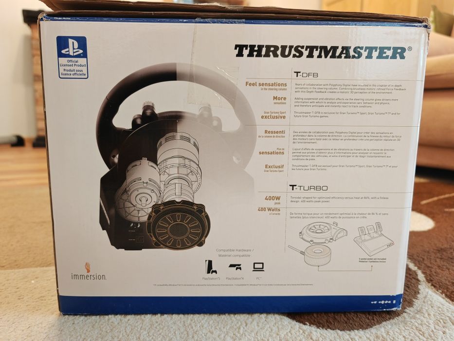 Vând Volan Thrustmaster T-GT II pentru PlayStation 5, Ps4 și PC Popesti ...