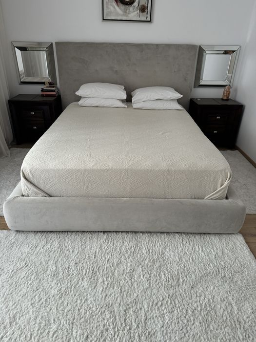 Pat Mobexpert - structura de lemn si somiera inclusa Bragadiru • OLX.ro