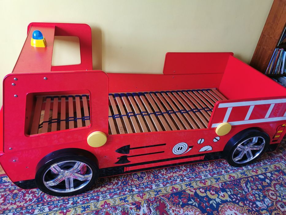 Pat copii masina de pompieri 200x90 cm Oradea • OLX.ro