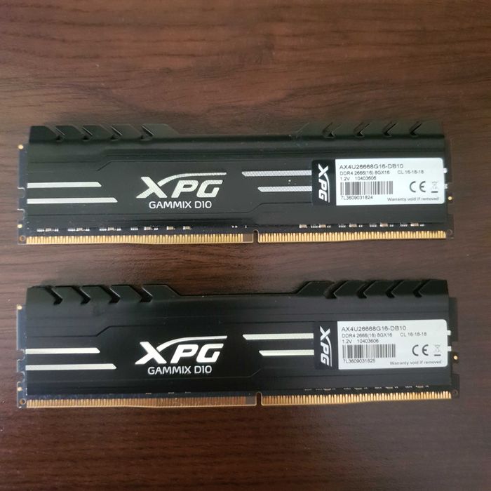 Memorii ADATA XPG Gammix D10 Black 16GB DDR4 2666MHz CL16 Dual Channel ...