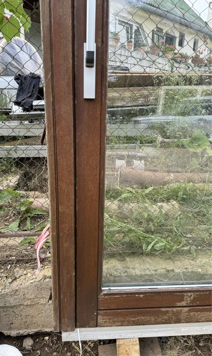 Usa terasa balcon culisanta lemn geam termopan H 218 x L 490 Germania ...