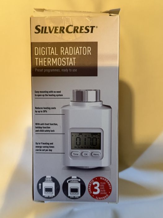 Termostat SilverCrest digital pentru radiator -programe presetate. Nou ...