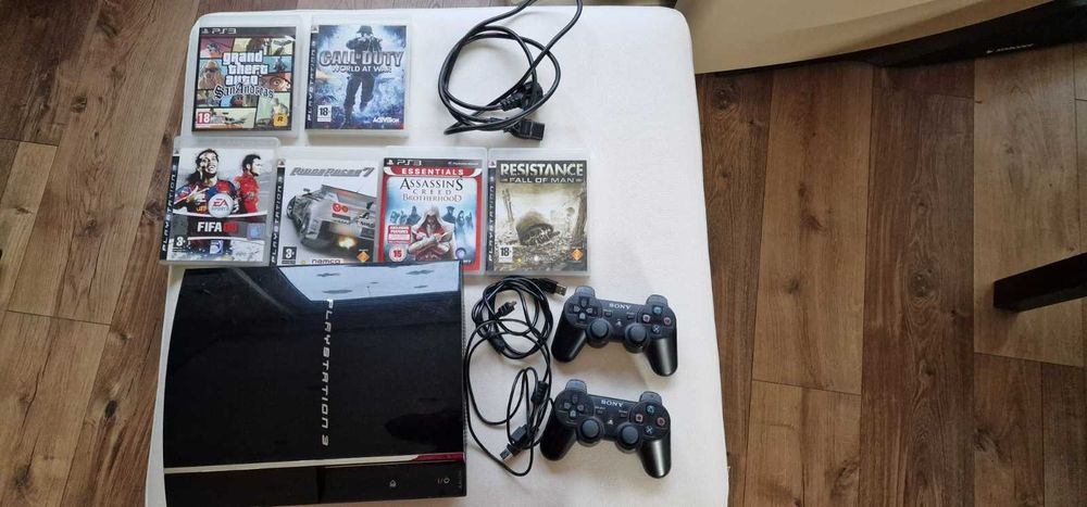 PlayStation 3 - пълен комплект с 2 джойстика и 6 игри гр. София Студентски град • OLX.bg