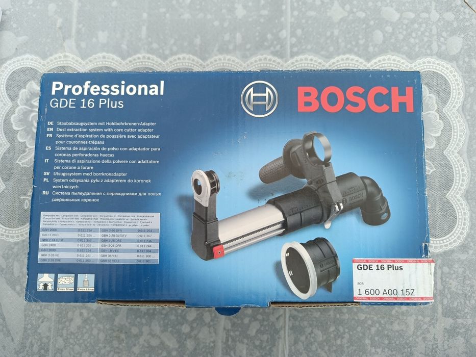 Bosch GDE 16 Plus Приставка за перфоратор за събиране на прах и вода гр ...