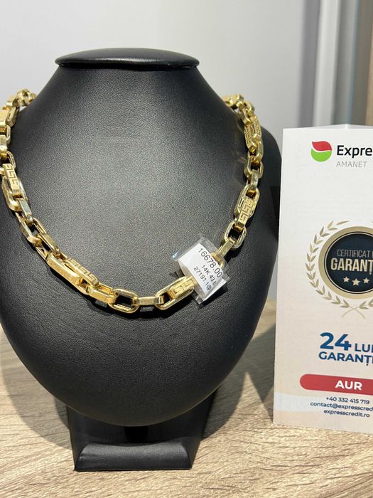 (AG42 B.27191.1) Lant Aur 14K 43.89GR (GARANTIE 24 LUNI) Roman • OLX.ro