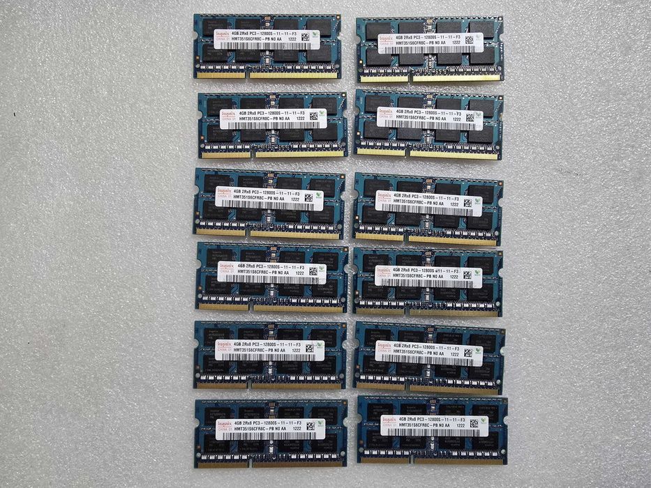 Memorie RAM laptop Hynix 4GB (2Rx8) DDR3 PC3-12800S-11-11-F3, 1.5V ...