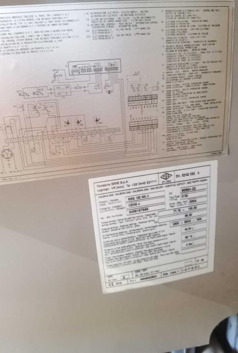 Cazan fonta cu arzator atmosferic SIME RMG 100 MK II Bucuresti Sectorul ...