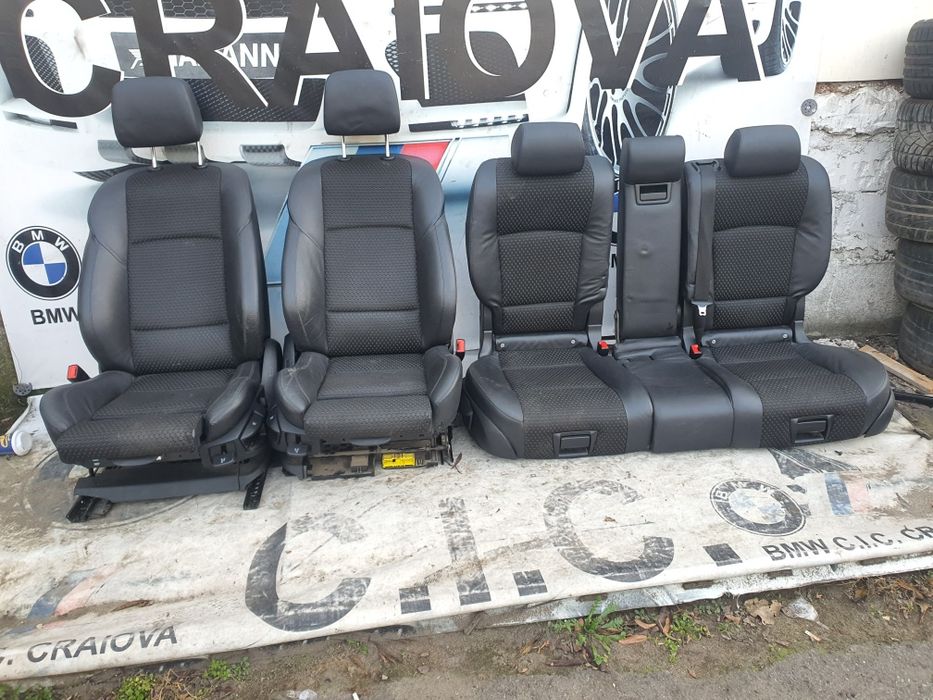 Interior negru bmw f07 seria 5 gt semipiele recaro sport cu incalzire ...