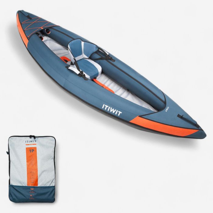 Caiac-canoe gonflabil pentru plimbări 1 - produs resigilat Decathlon ...