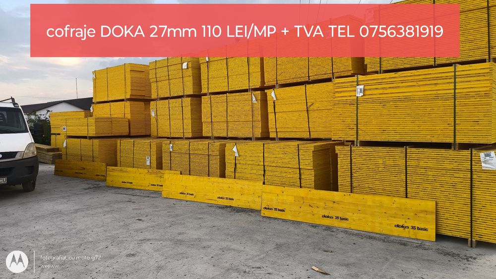 Cofraje panouri DOKA 27mm popi zincați popici metalici montanți grinda Bistrita • OLX.ro