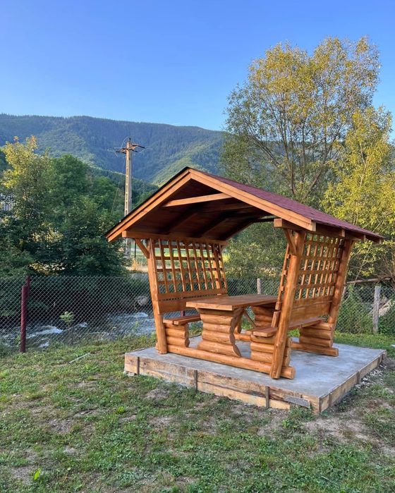 Foisor rustic din lemn masiv pentru gradina si terasa Horezu • OLX.ro